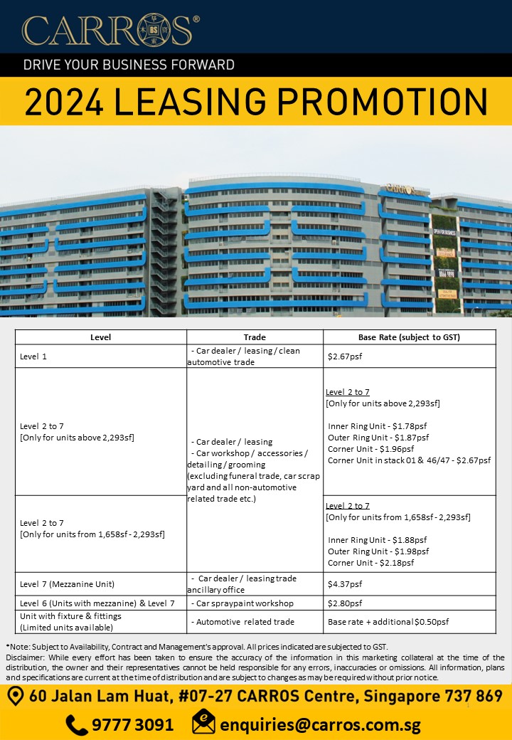 Current Promotions - Carros Centre